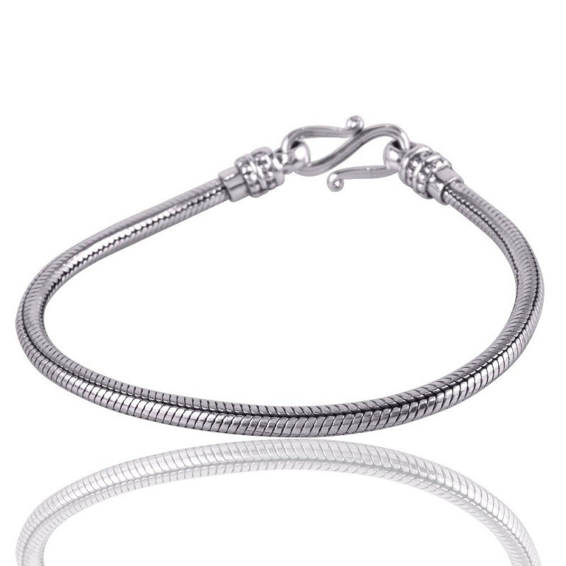 Timeless Sterling Silver Snake Chain Bracelet – Elegant & Durable ...